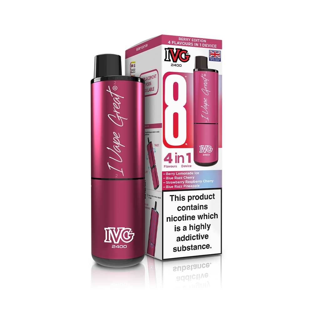 Berry Edition IVG 2400 4-in-1 Starter Kit | Up to 2400 Puffs