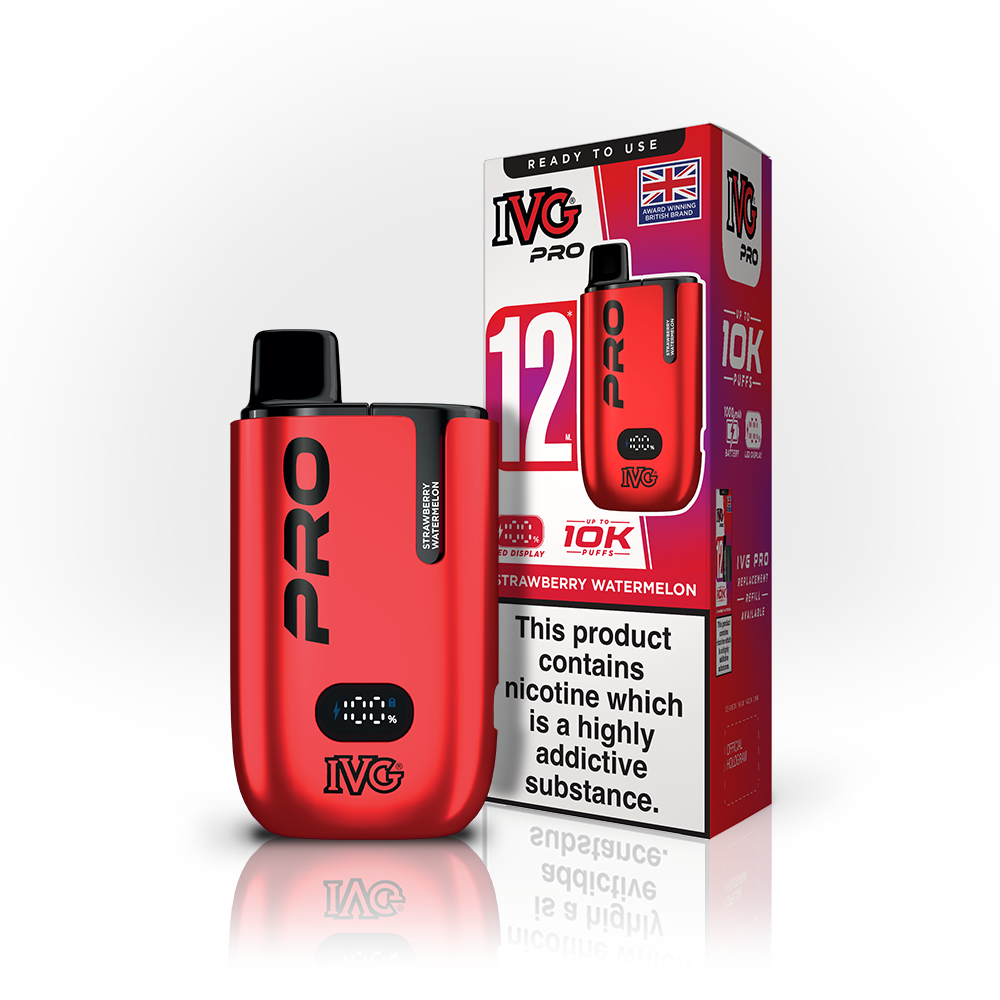 Strawberry Watermelon IVG PRO 12 Starter Kit | Up to 10k Puffs