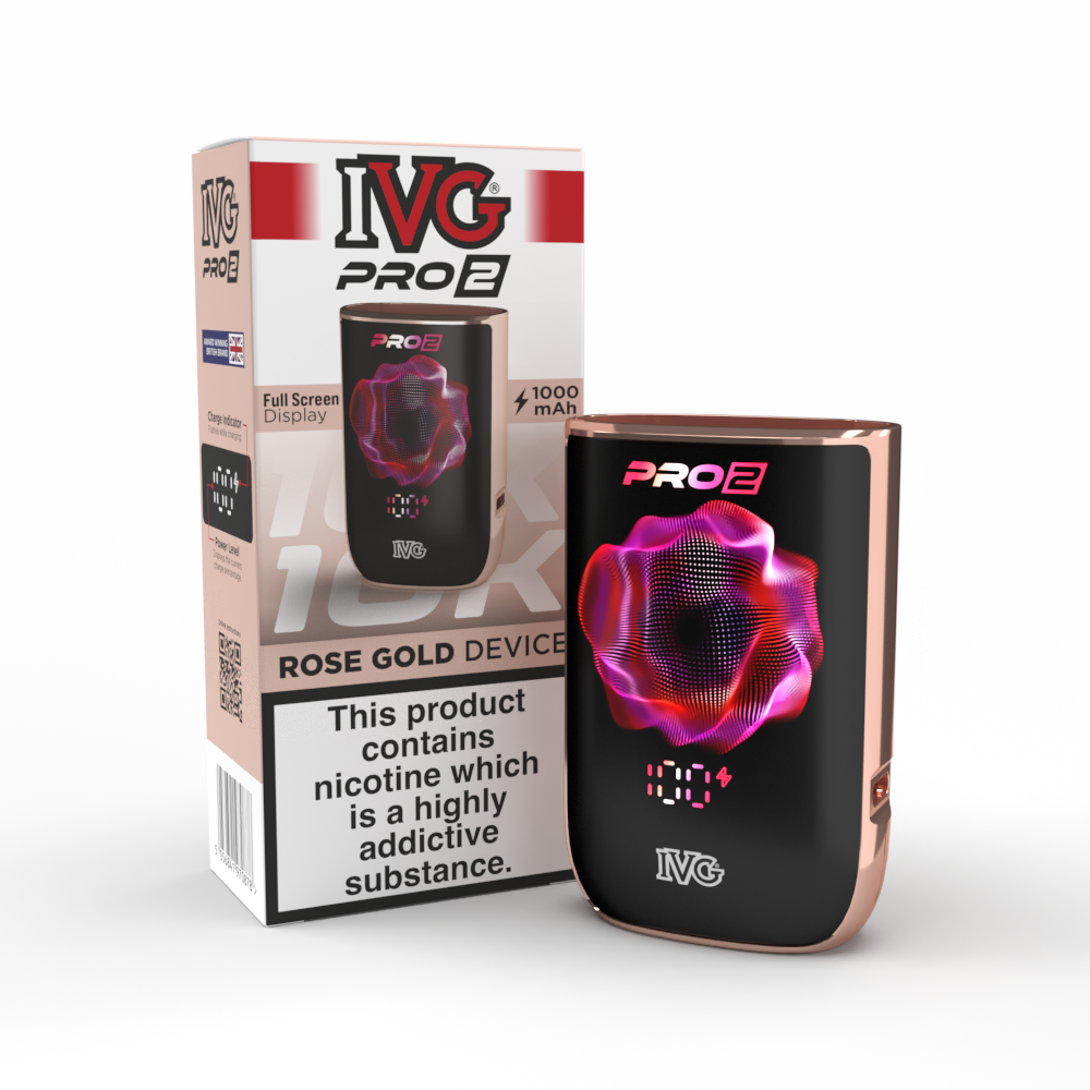 Rose Gold IVG PRO 2 Vape Device | Pair With 33 PRO Pods | Device Only