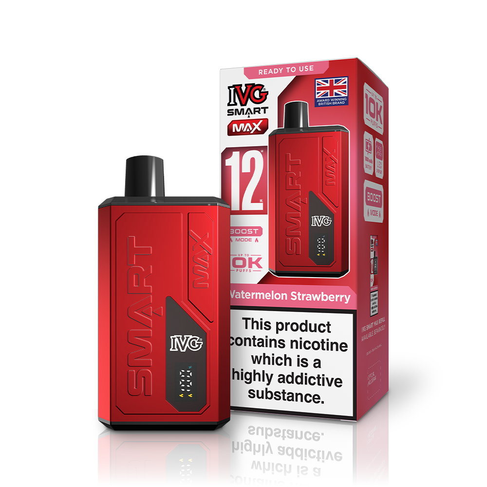 Watermelon Strawberry IVG SMART MAX Starter Kit | Up to 10k Puffs | £10.95