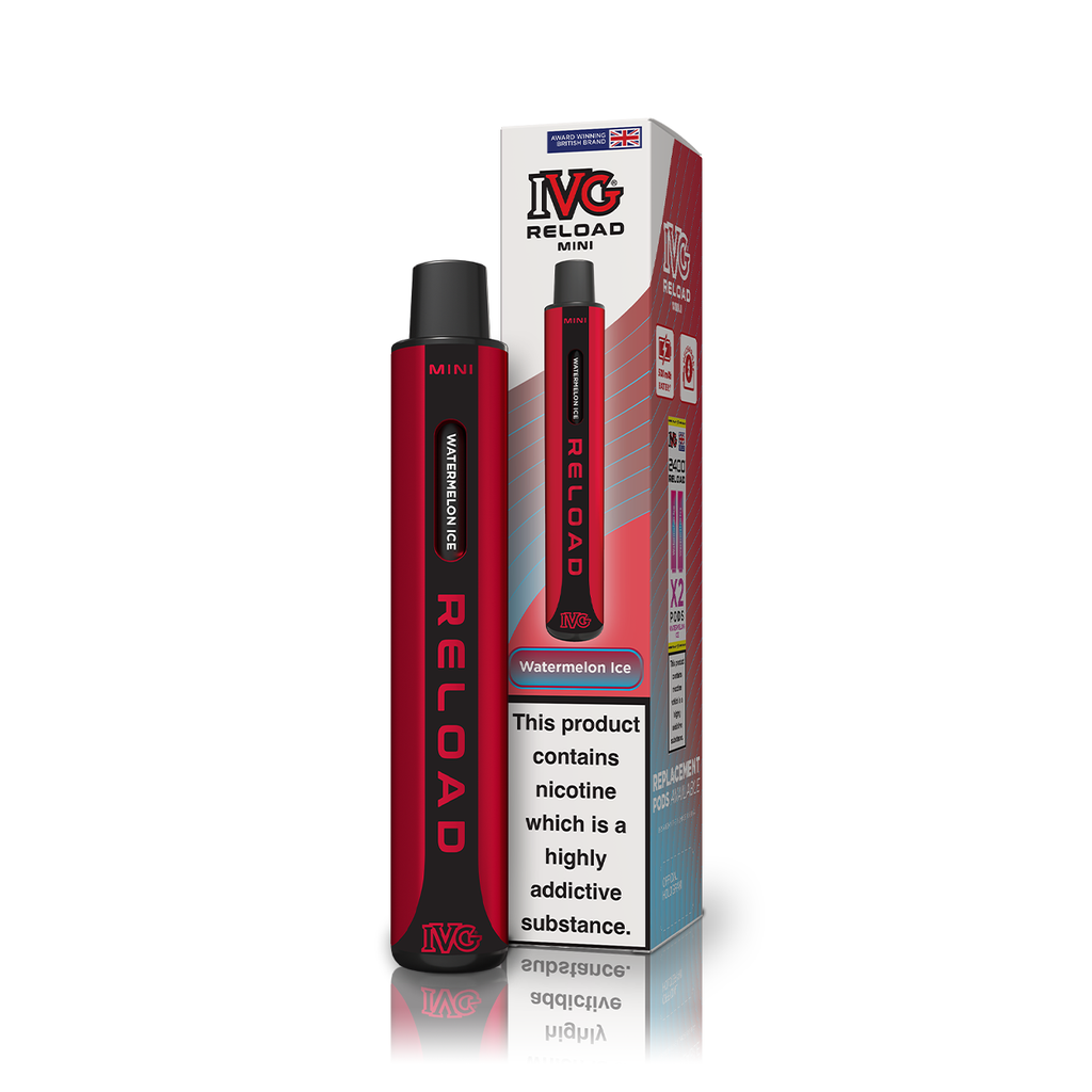 IVG Reload Mini Watermelon Ice Starter Kit | Up to 600 Puffs | £5.99