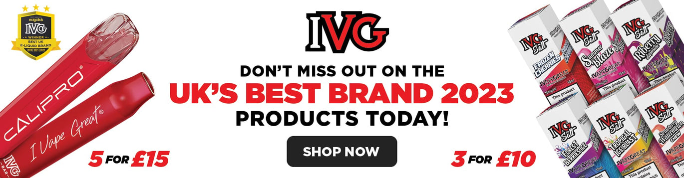 UK's Best Vape Store | Shop E-liquids, Disposables, & Vapes | IVG